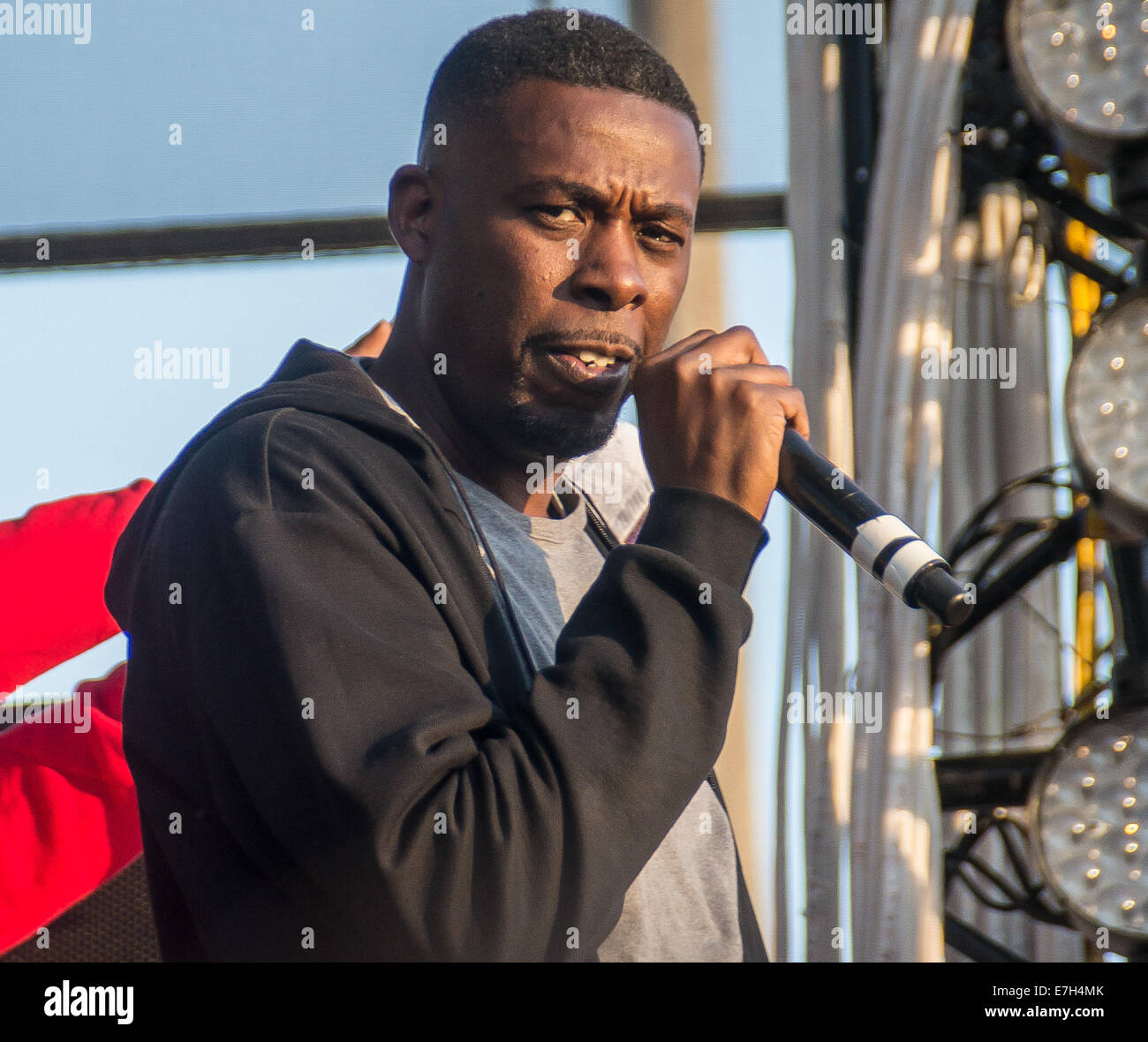 Chicago, IL, USA. 13th Sep, 2014. Gary Grice (GZA) of the Wu-Tang Clan ...