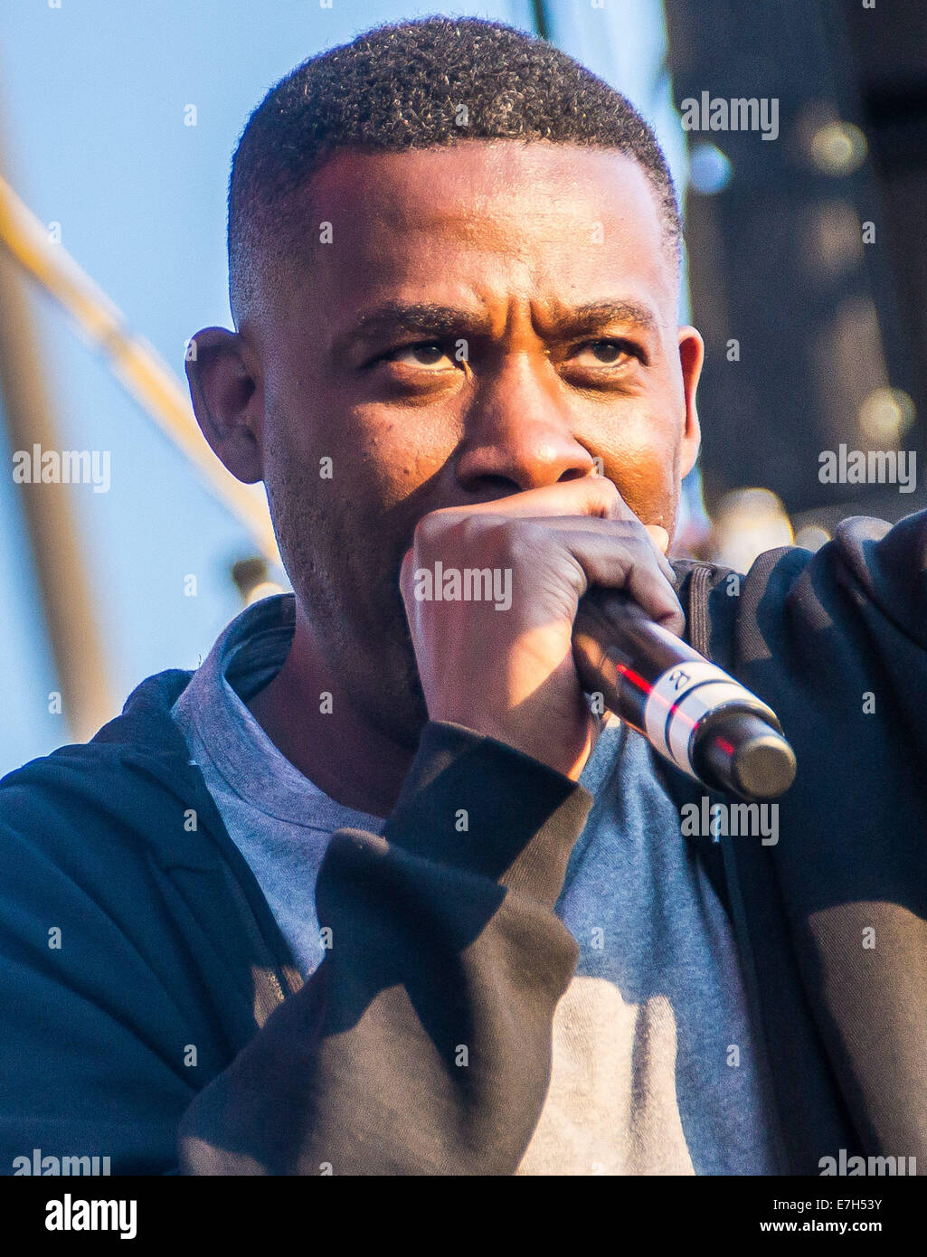 Chicago, IL, USA. 13th Sep, 2014. GARY GRICE (GZA) of Wu-Tang Clan ...