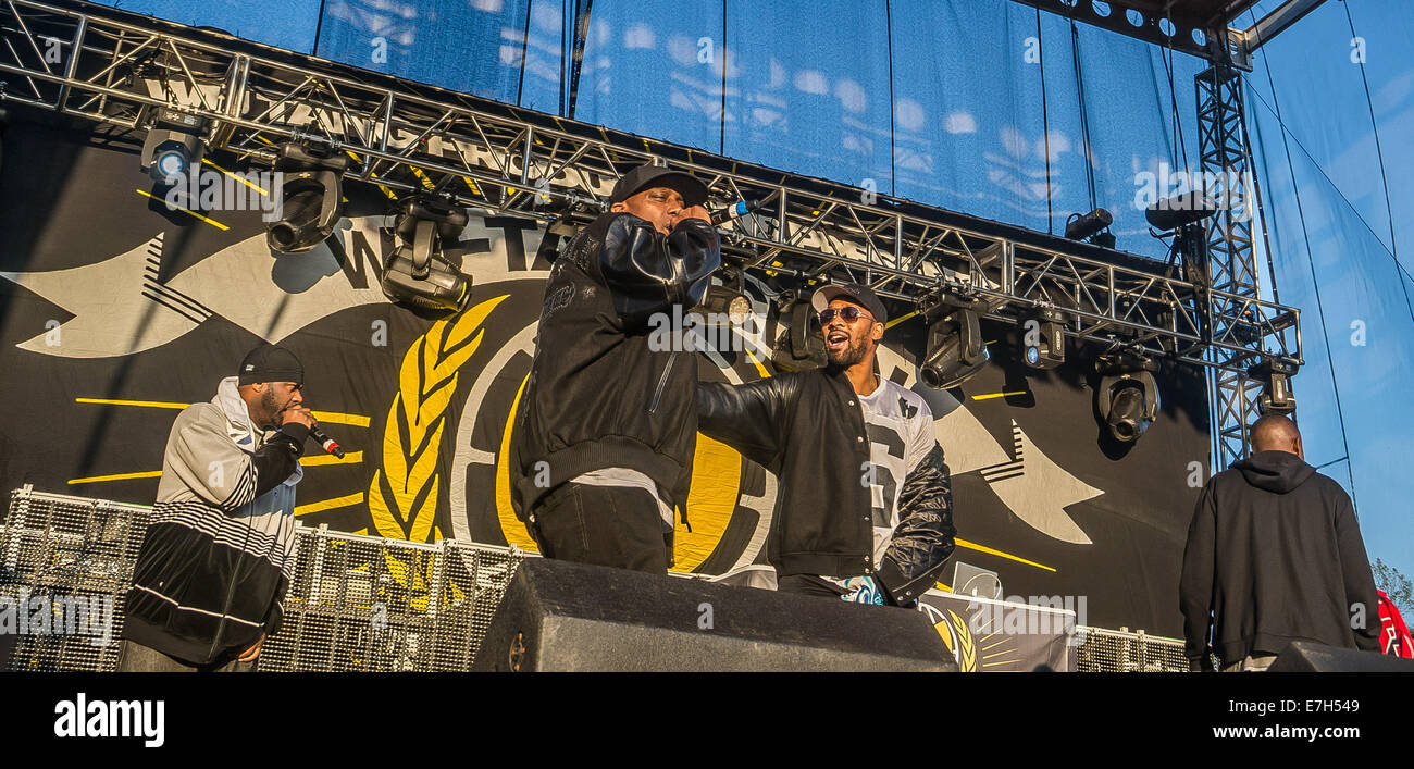 Chicago, IL, USA. 13th Sep, 2014. Wu-Tang Clan performs at Riot Fest ...