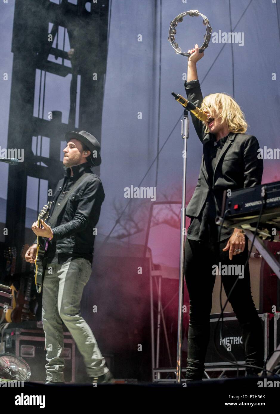 Chicago, IL, USA. 13th Sep, 2014. Musician EMILY HAINES and JAMES SHAW ...