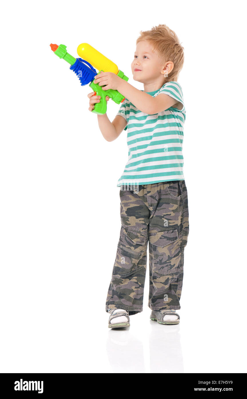 Boy water gun hi-res stock photography and images - Alamy