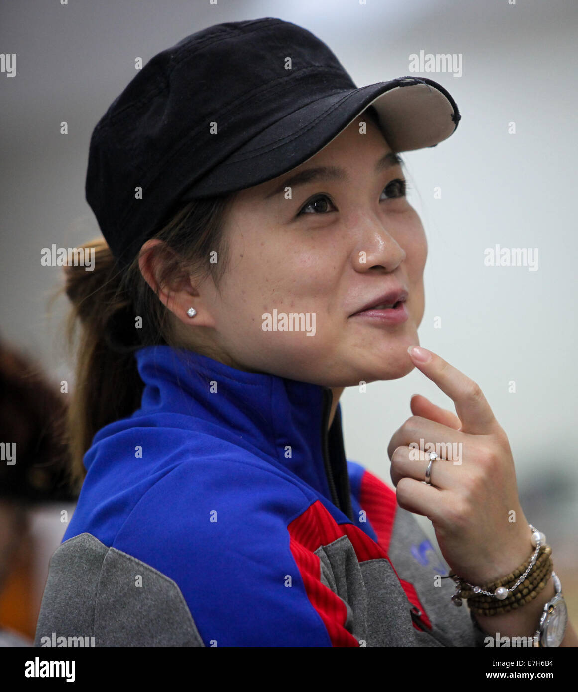 Incheon, South Korea. 18th Sep, 2014. Chinese athlete Guo Wenjun ...