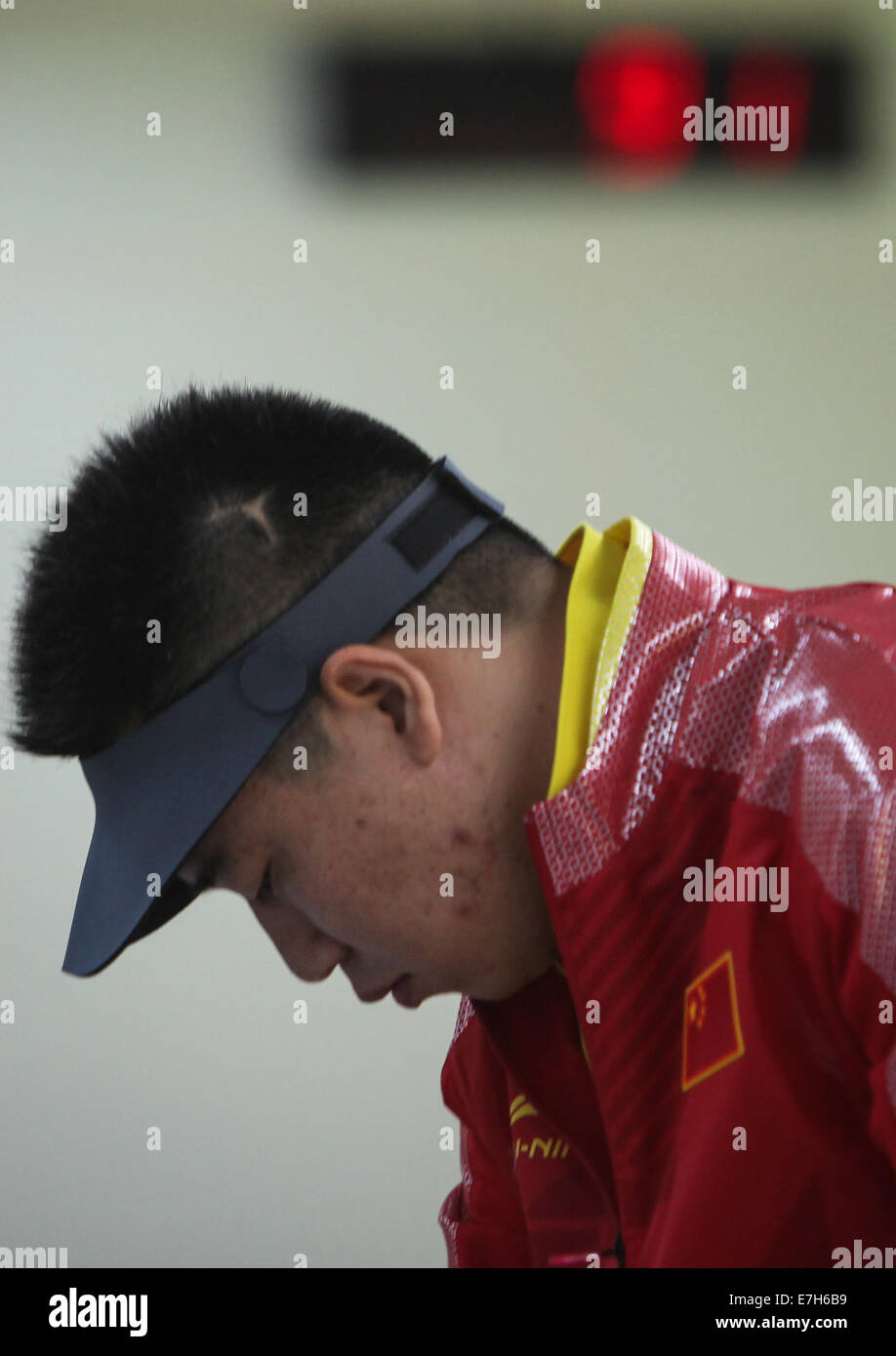 Incheon, South Korea. 18th Sep, 2014. Chinese athlete Pang Wei ...