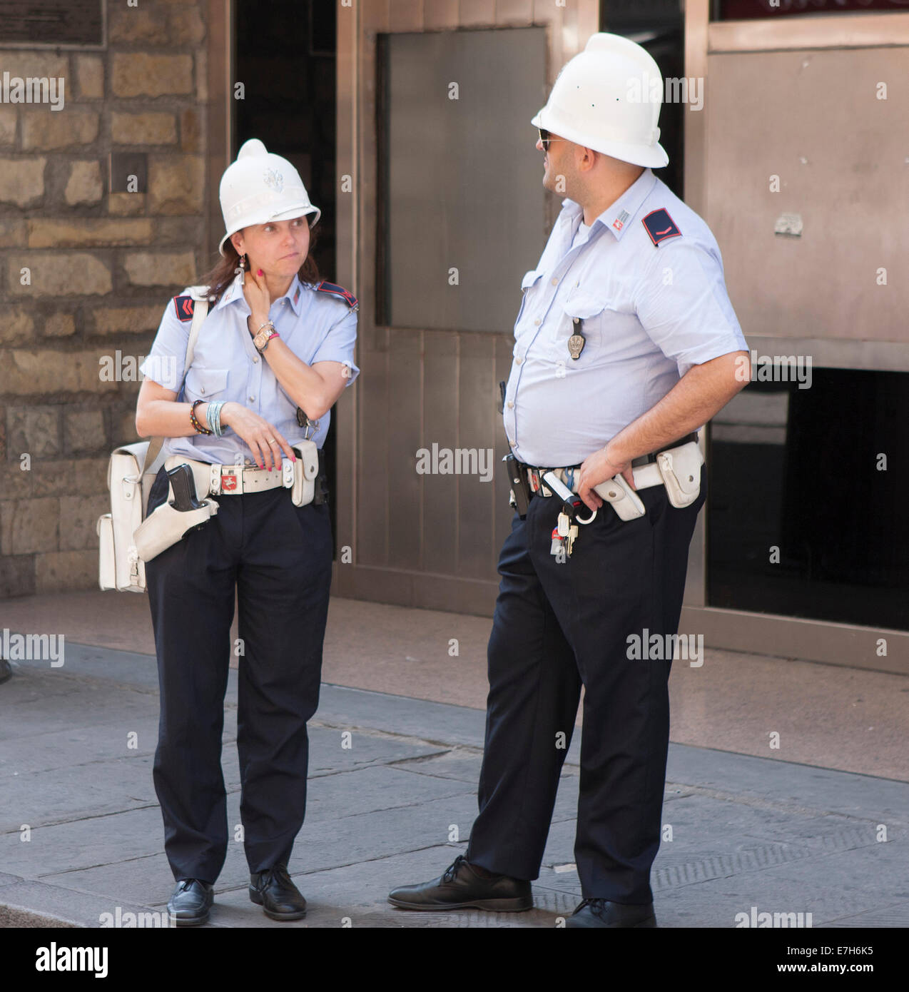 Italian Police in Florence Italy Stock Photo - Alamy