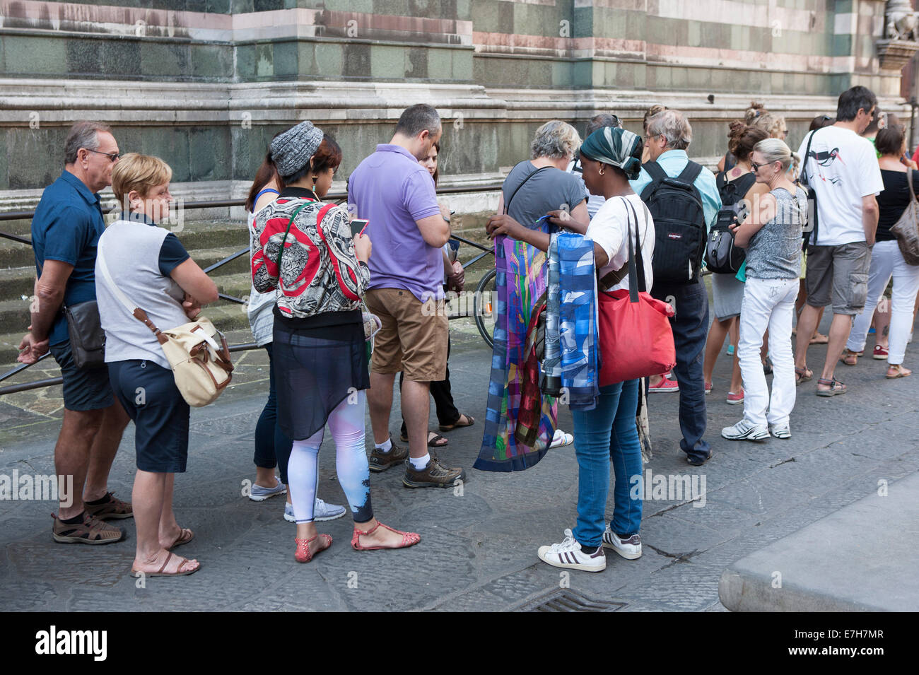 Street trader in Florence Italy Stock Photo - Alamy