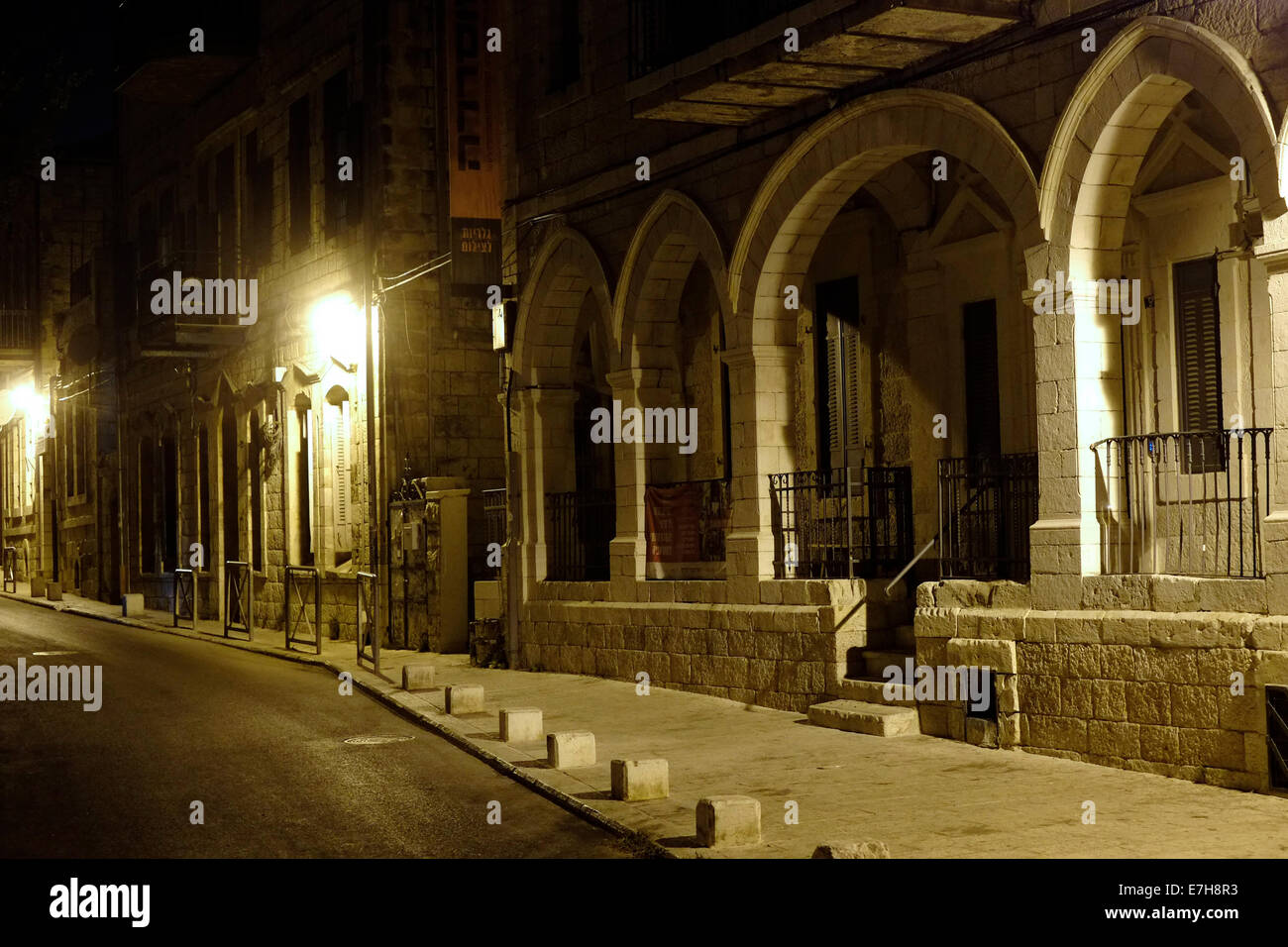 A street in Musrara neighbourhood also known by its Hebrew name ...