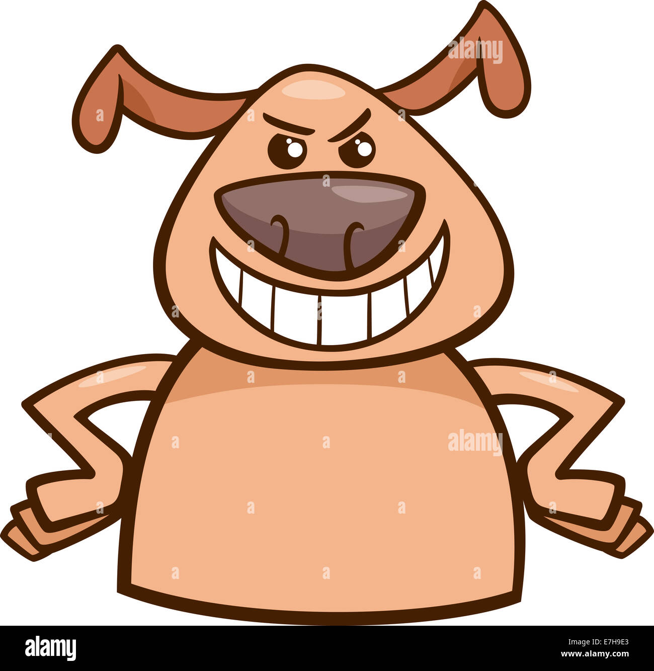 Cartoon illustration bad dog hi-res stock photography and images - Alamy