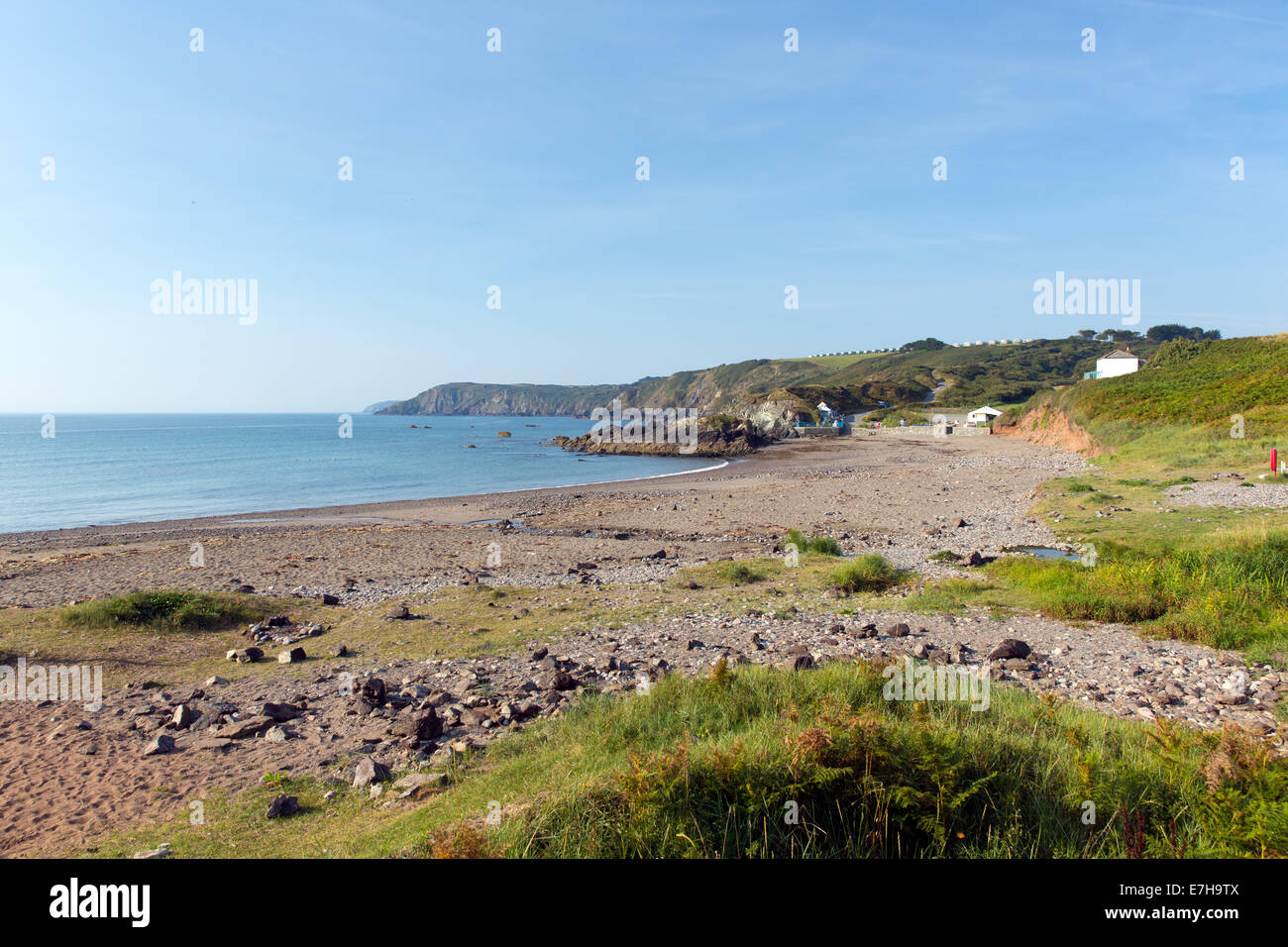 Beach and coast Kennack Sands Cornwall the Lizard Heritage coast South ...
