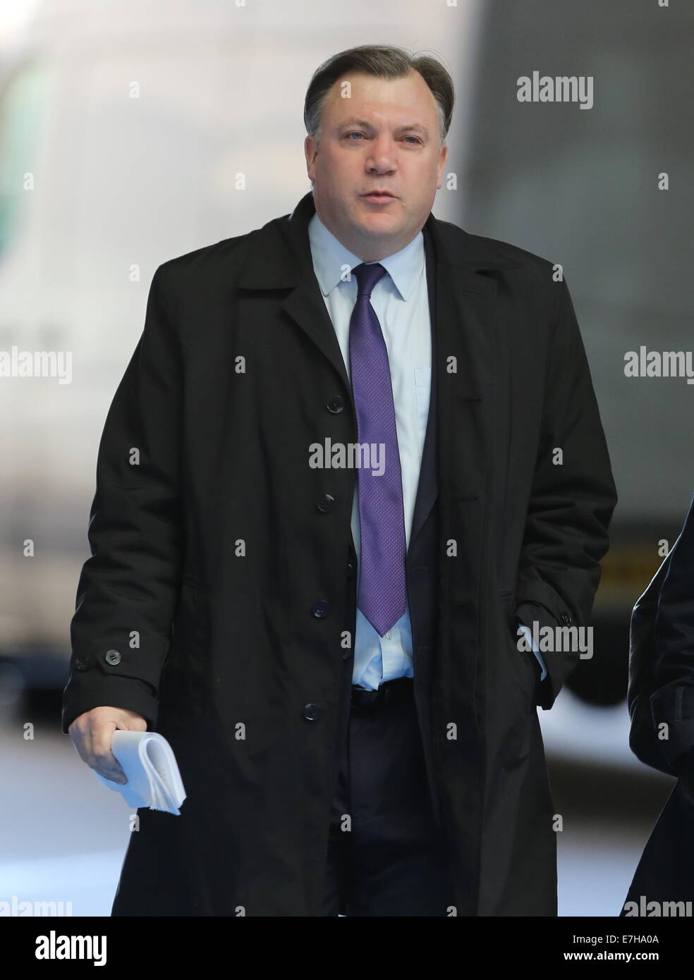 Ed Balls at The BBC for The Andrew Marr Show Featuring: Ed Balls Where ...