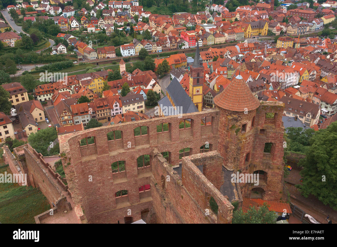 Wertheim, Wertheim castle, Main River, Main-Tauber, Romantische Strasse ...