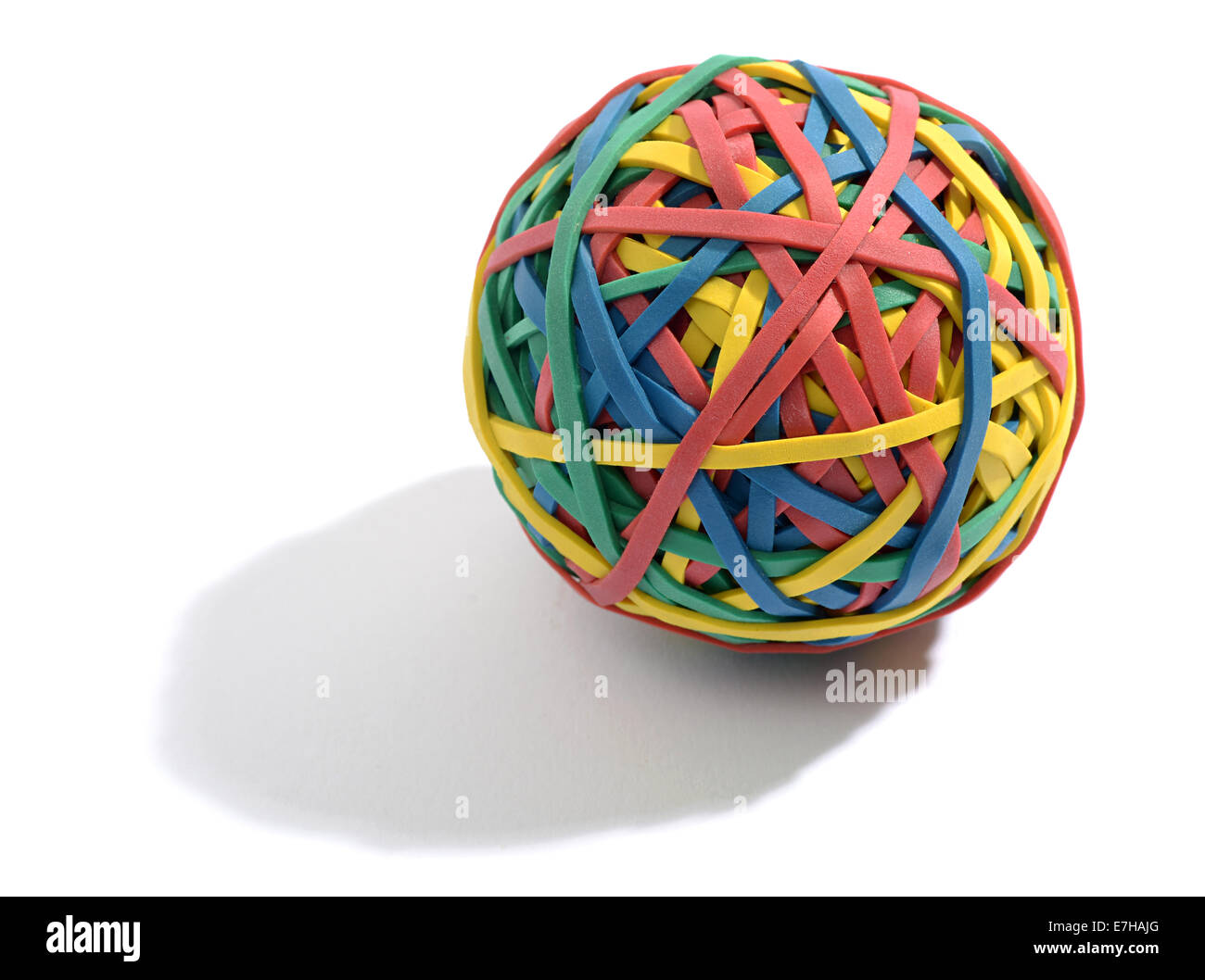 Colorful ball composed of rubber bands Stock Photo - Alamy