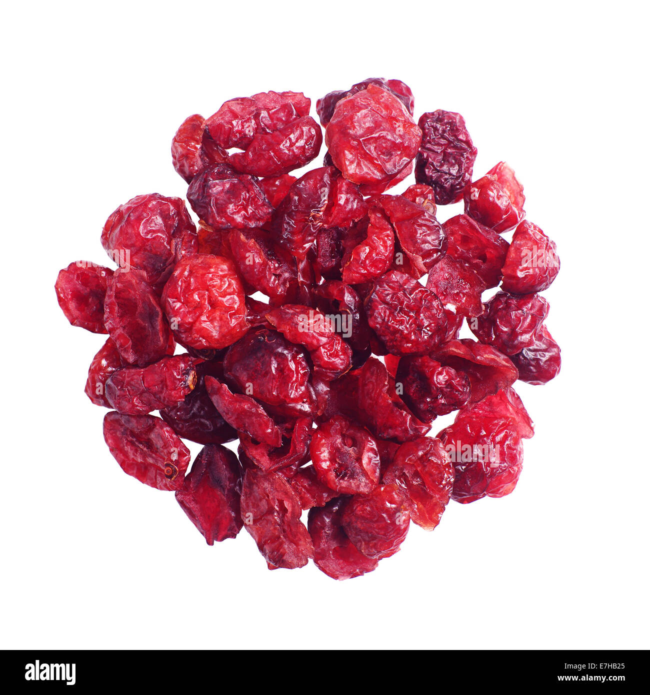 Dried cranberry isolated on white background Stock Photo - Alamy