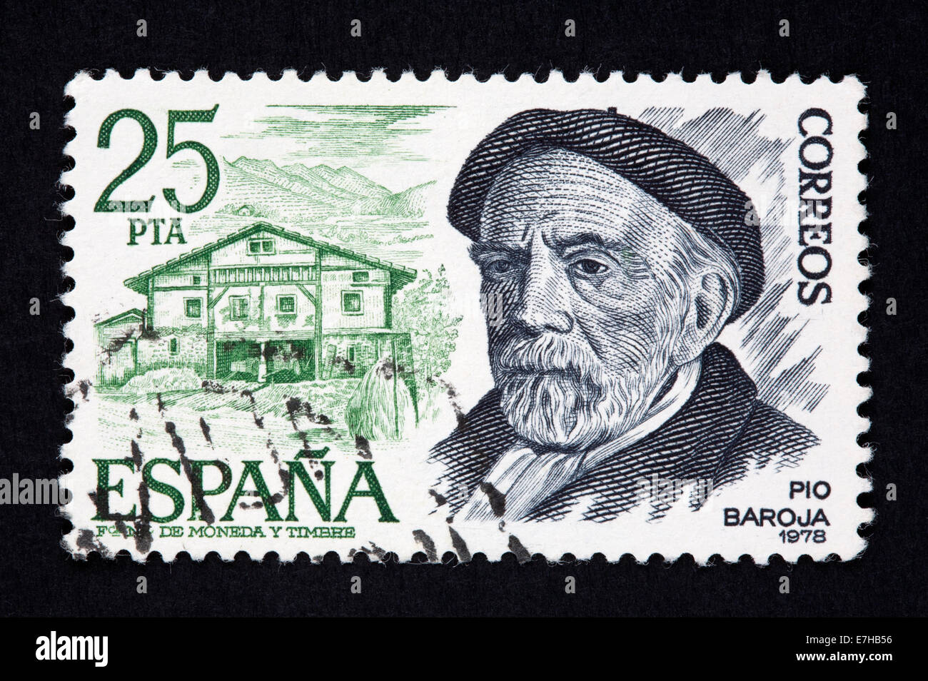 Spanish postage stamp Stock Photo - Alamy