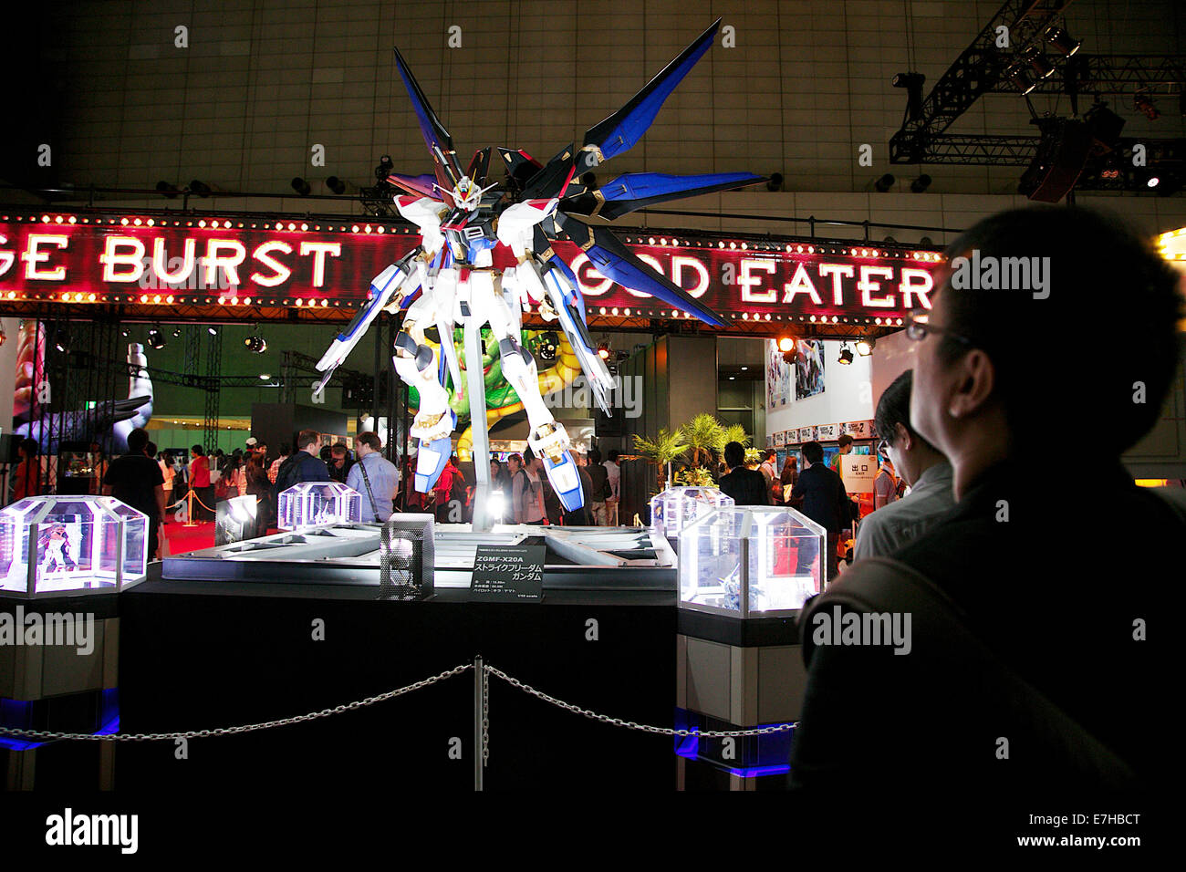 A visitor sees the latest technology innovations in video game devices ...