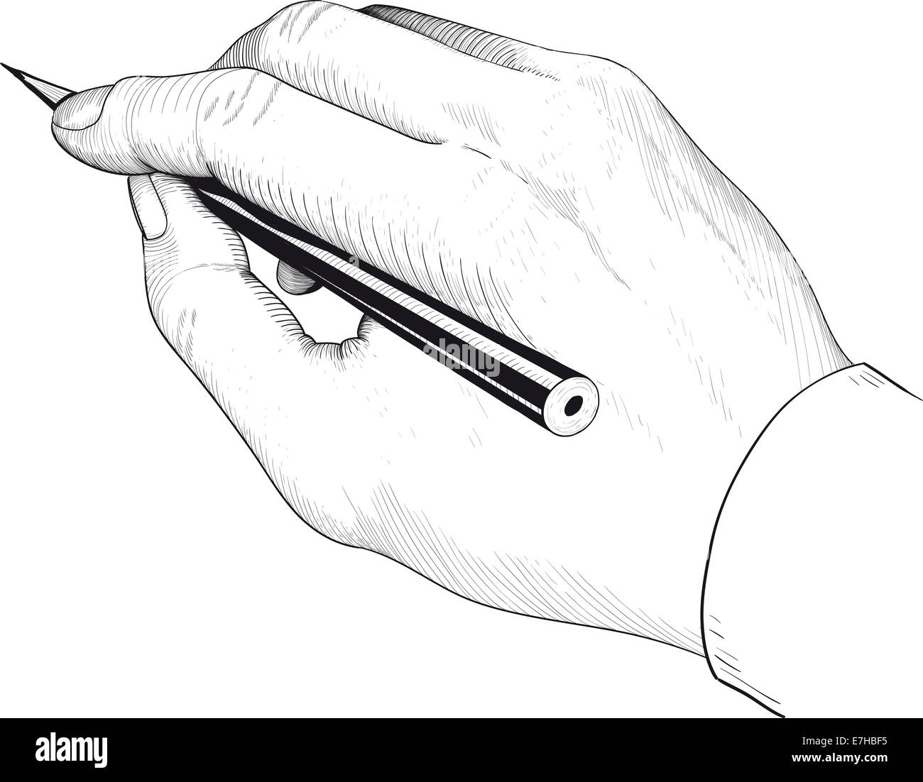 Hand study drawing Cut Out Stock Images & Pictures - Alamy