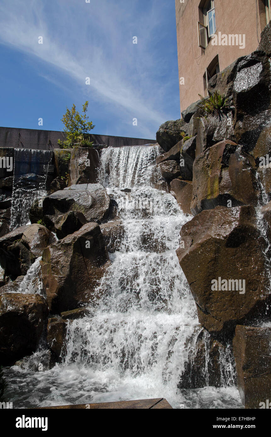 Waterfall garden, Seattle Stock Photo - Alamy