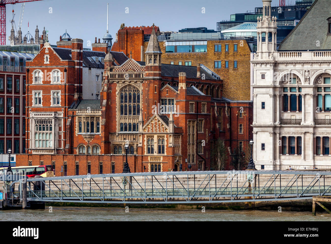 Riverside Buildings, Victoria Embankment, London, England Stock Photo ...