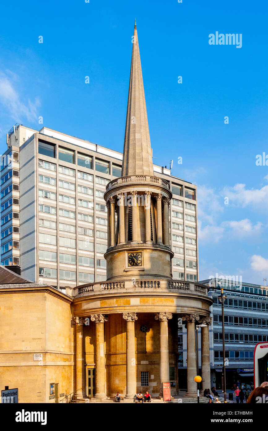 All Souls Church, Langham Place, London, England Stock Photo - Alamy