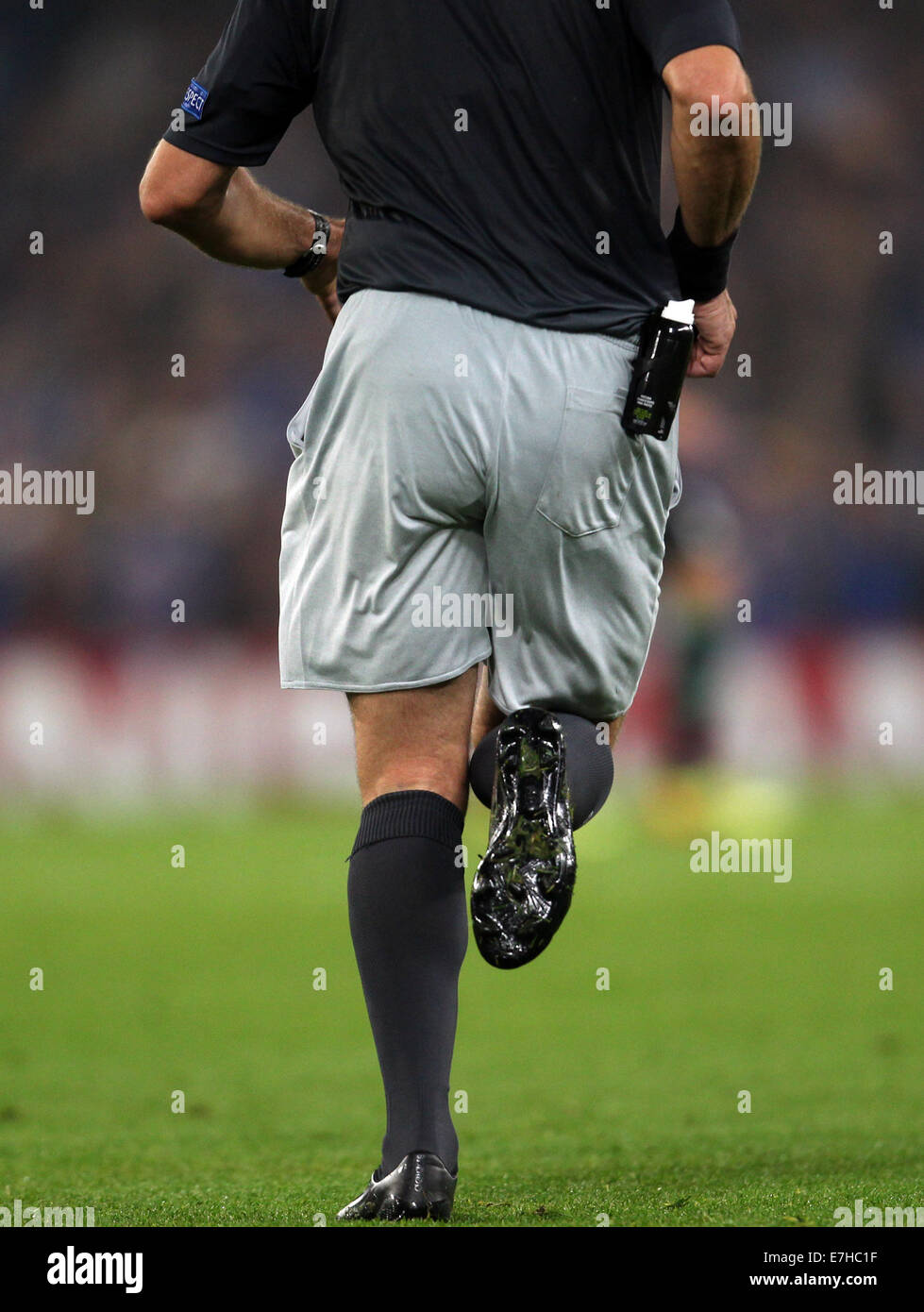 London, Britain. 17th Sep, 2014. Referee Ivan Bebek is pictured during ...