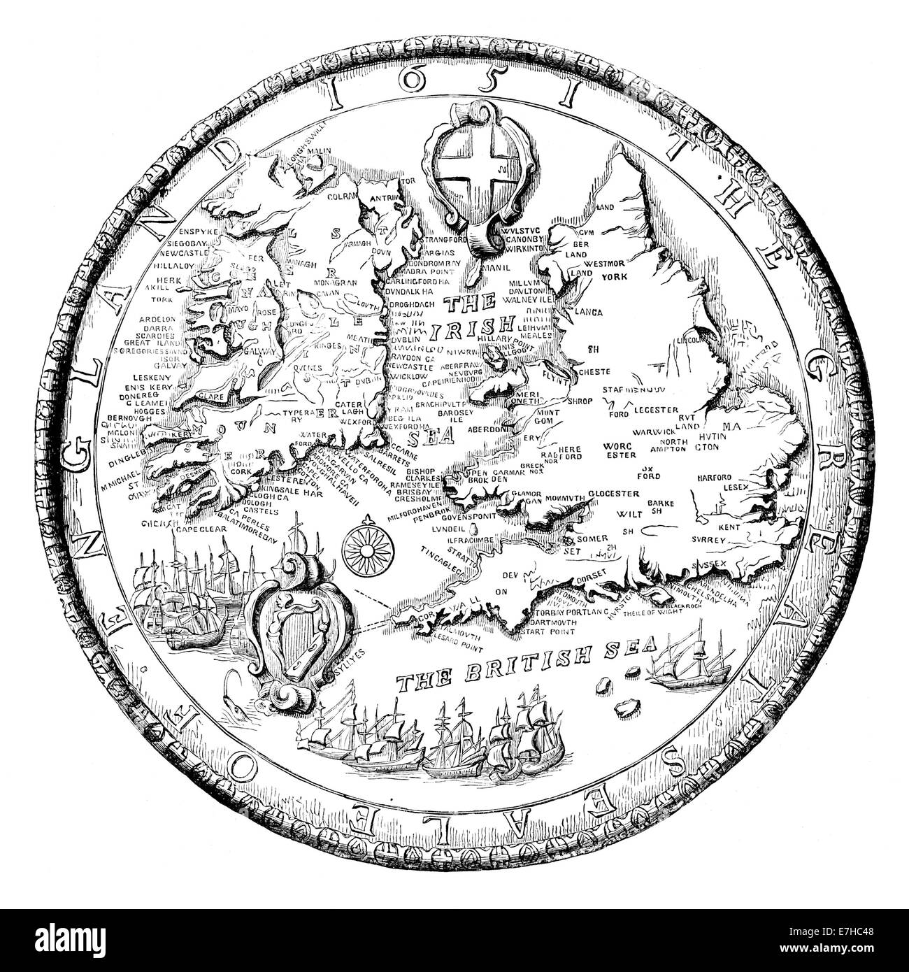 Cromwell map hi-res stock photography and images - Alamy