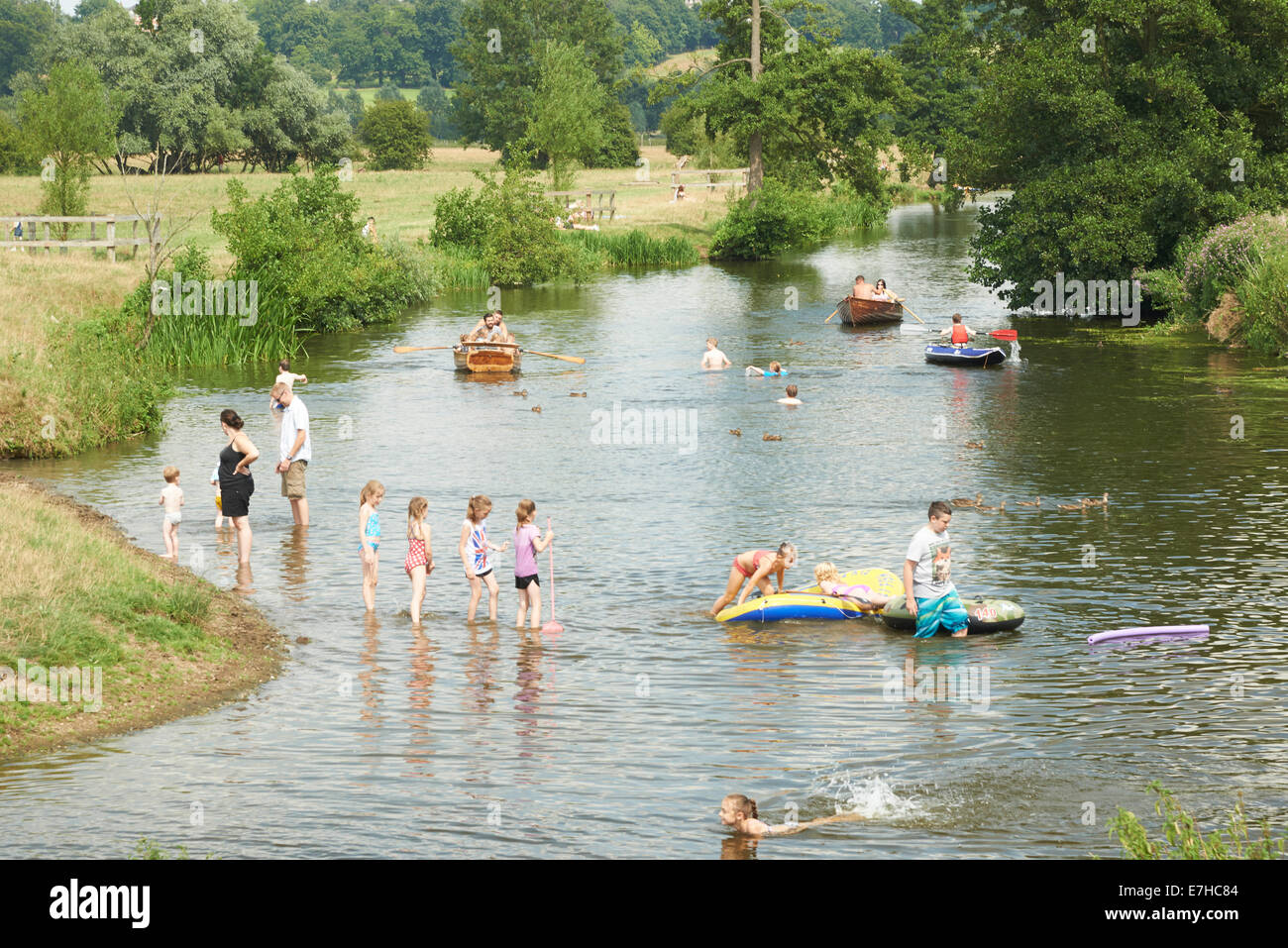Swimming river Stour Dedham Stock Photo - Alamy