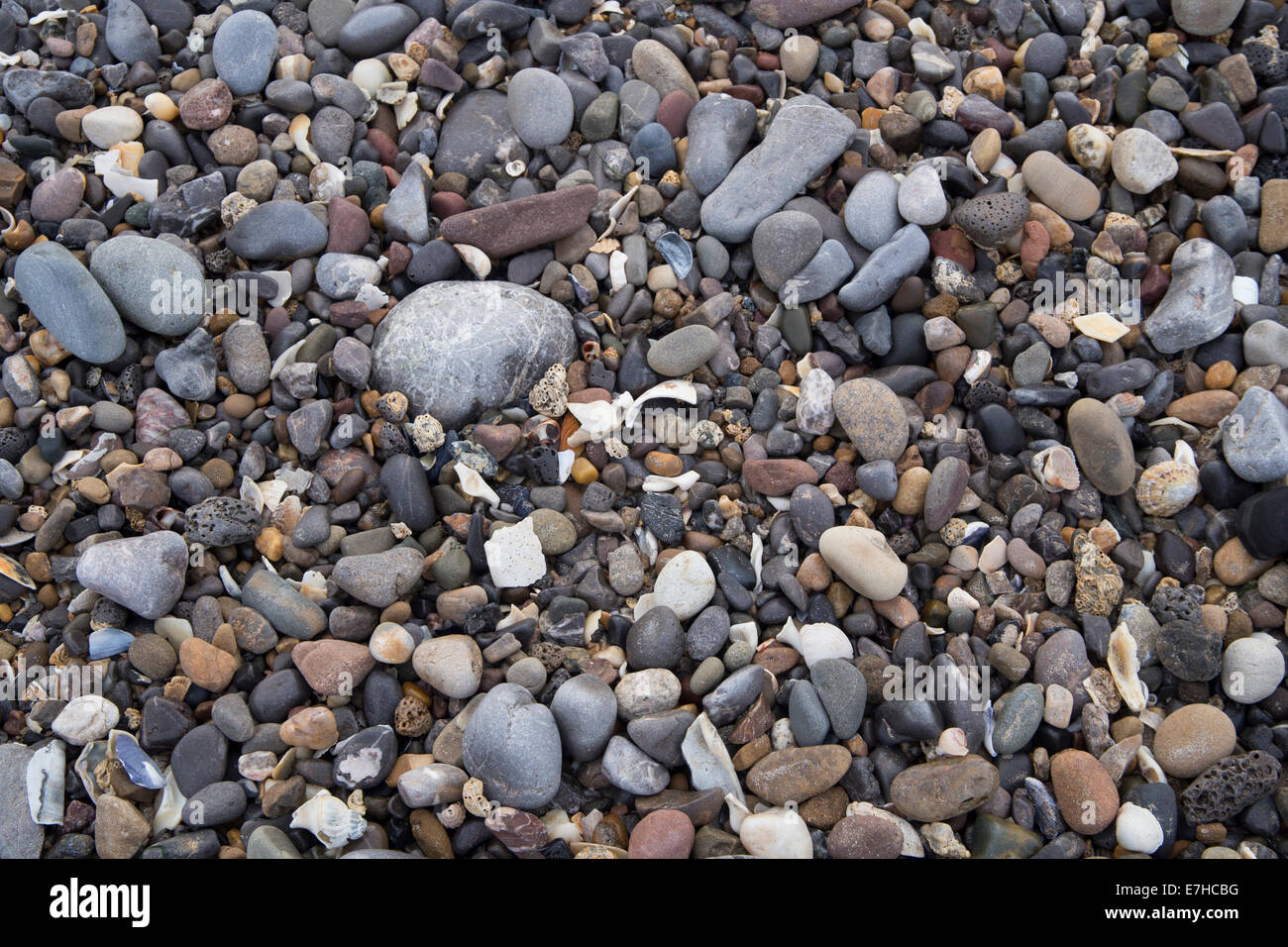 Pebble beach background Stock Photo - Alamy