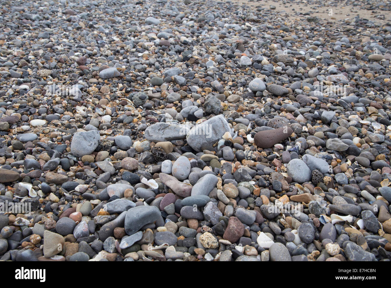 Pebble beach background Stock Photo - Alamy
