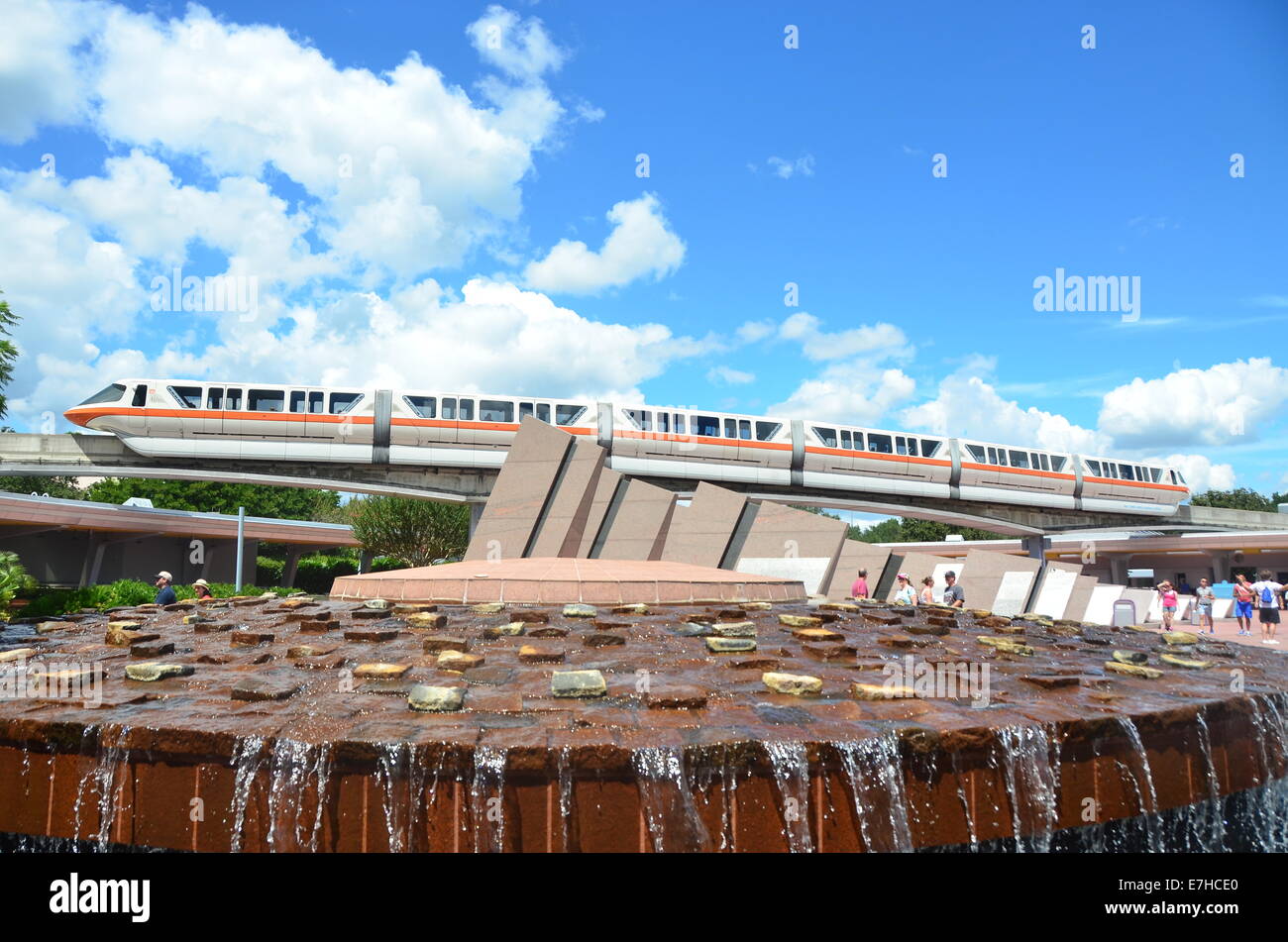 Monorail At Epcot Center at Walt Disney World, Orlando, Florida, USA ...