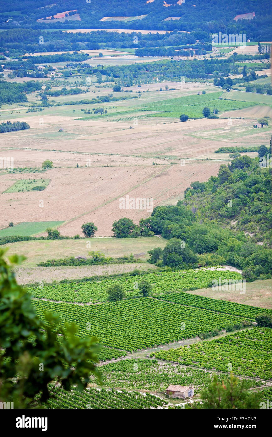 Aerial view of the region of Provence in France Stock Photo - Alamy