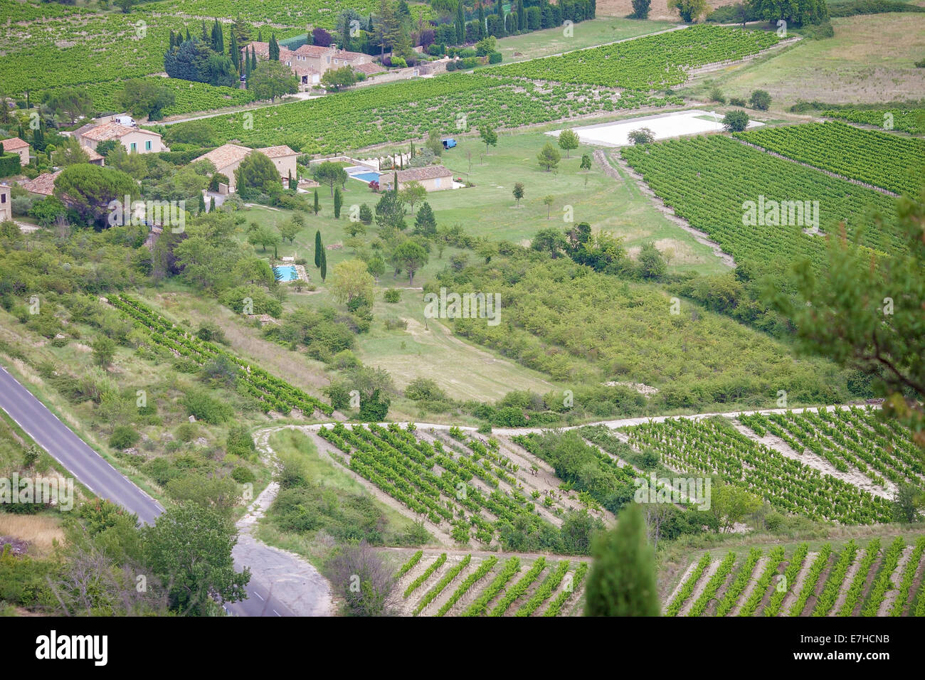 Aerial view of the region of Provence in France Stock Photo - Alamy