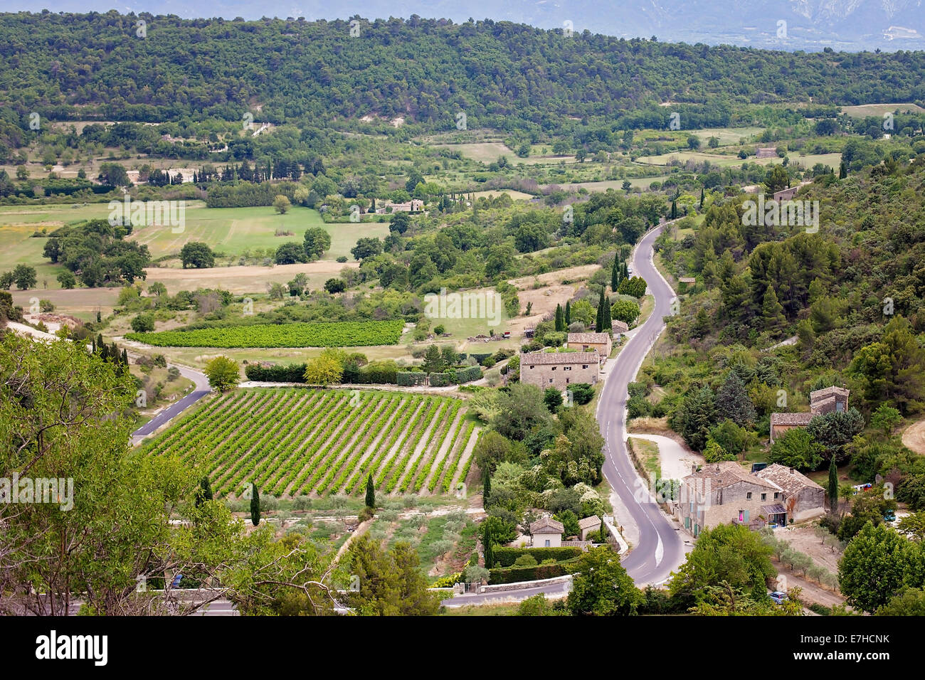 Aerial view of the region of Provence in France Stock Photo - Alamy