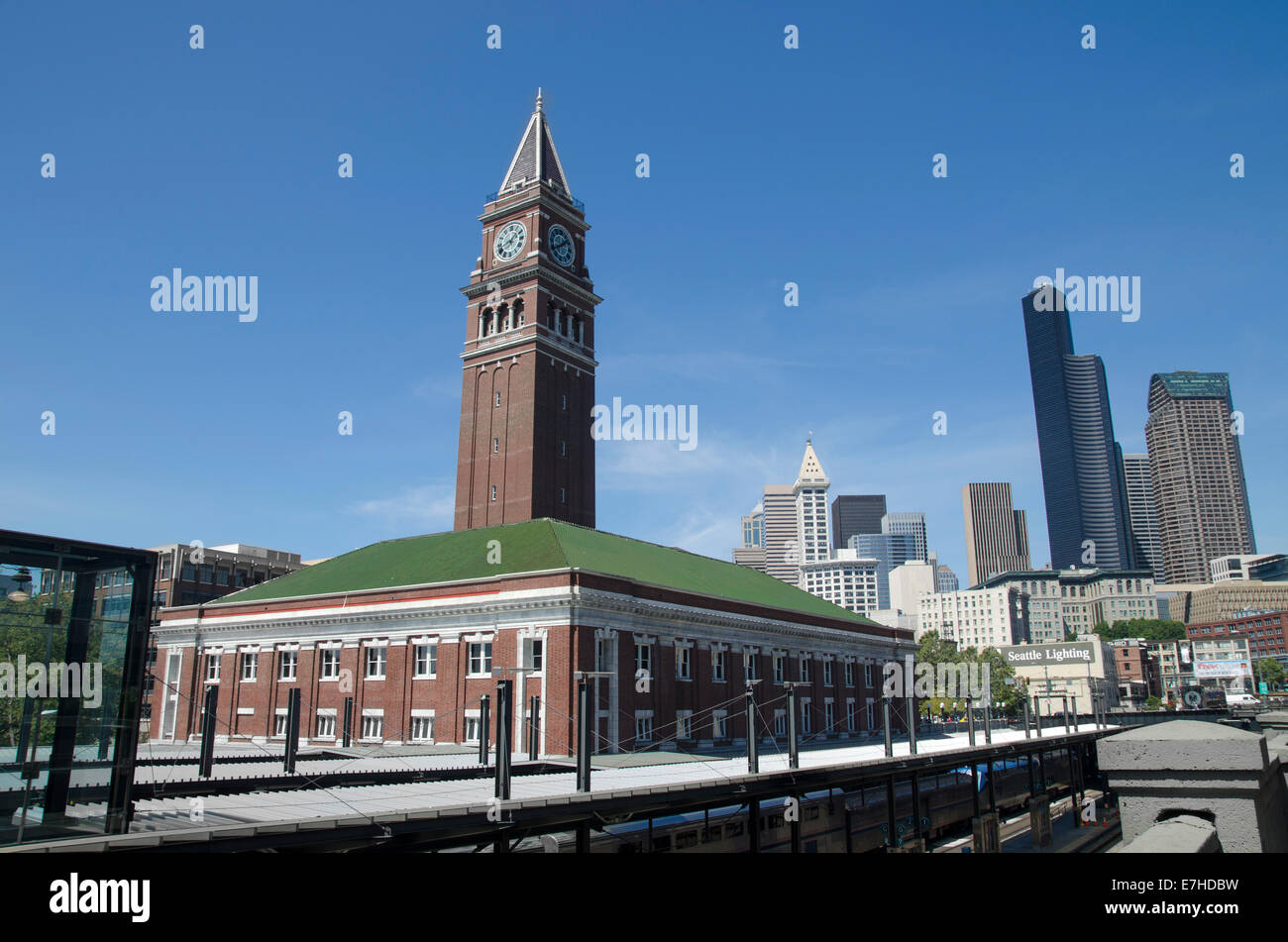 Seattle King Street train station Stock Photo - Alamy
