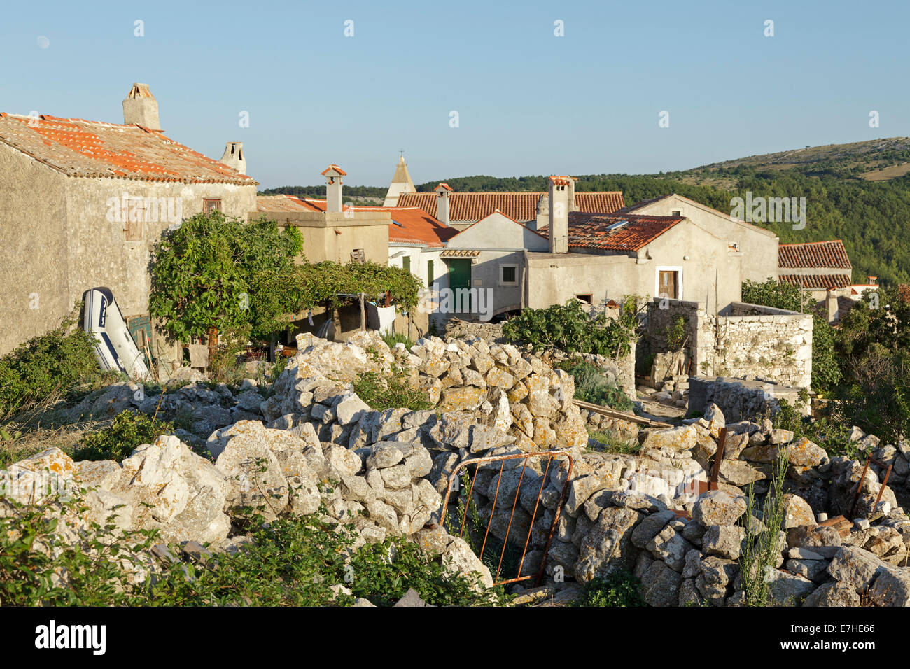 village Lubenice, Cres Island, Kvarner Gulf, Croatia Stock Photo - Alamy