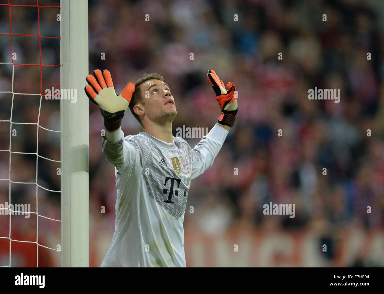 Munich, Germany. 17th Sep, 2014. Bayern Munich's goalkeeper Manuel ...
