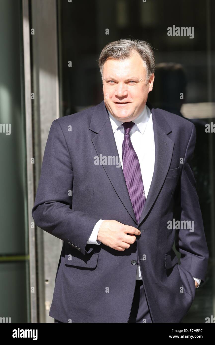 Ed Balls at BBC House Featuring: Ed Balls Where: London, United Kingdom ...