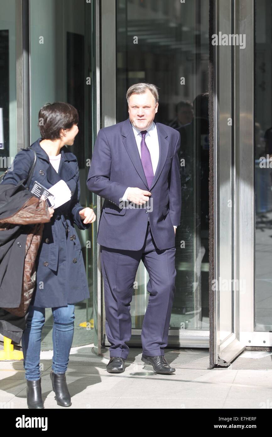 Ed Balls at BBC House Featuring: Ed Balls Where: London, United Kingdom ...