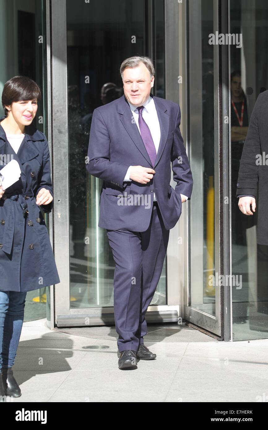 Ed Balls at BBC House Featuring: Ed Balls Where: London, United Kingdom ...