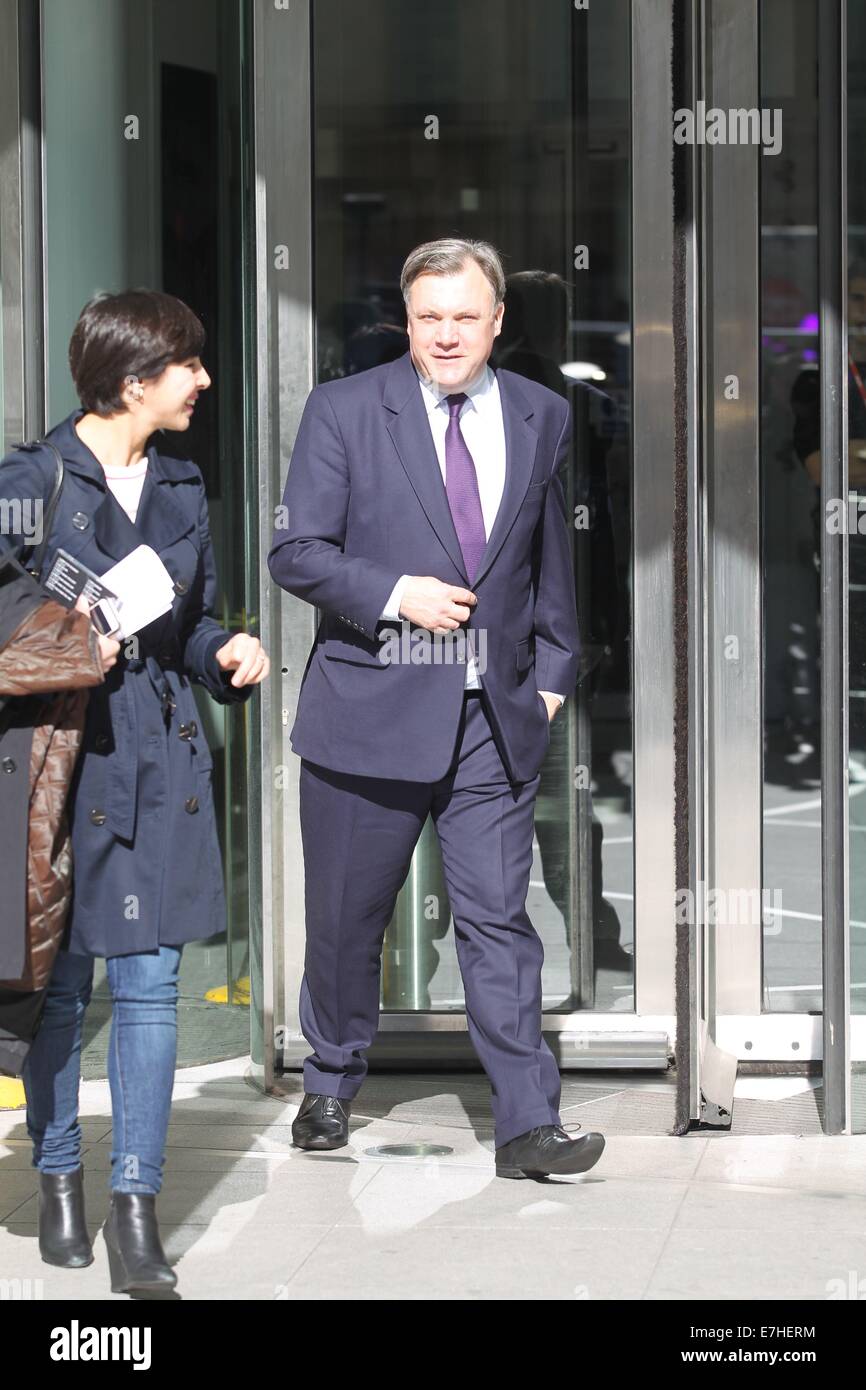 Ed Balls at BBC House Featuring: Ed Balls Where: London, United Kingdom ...