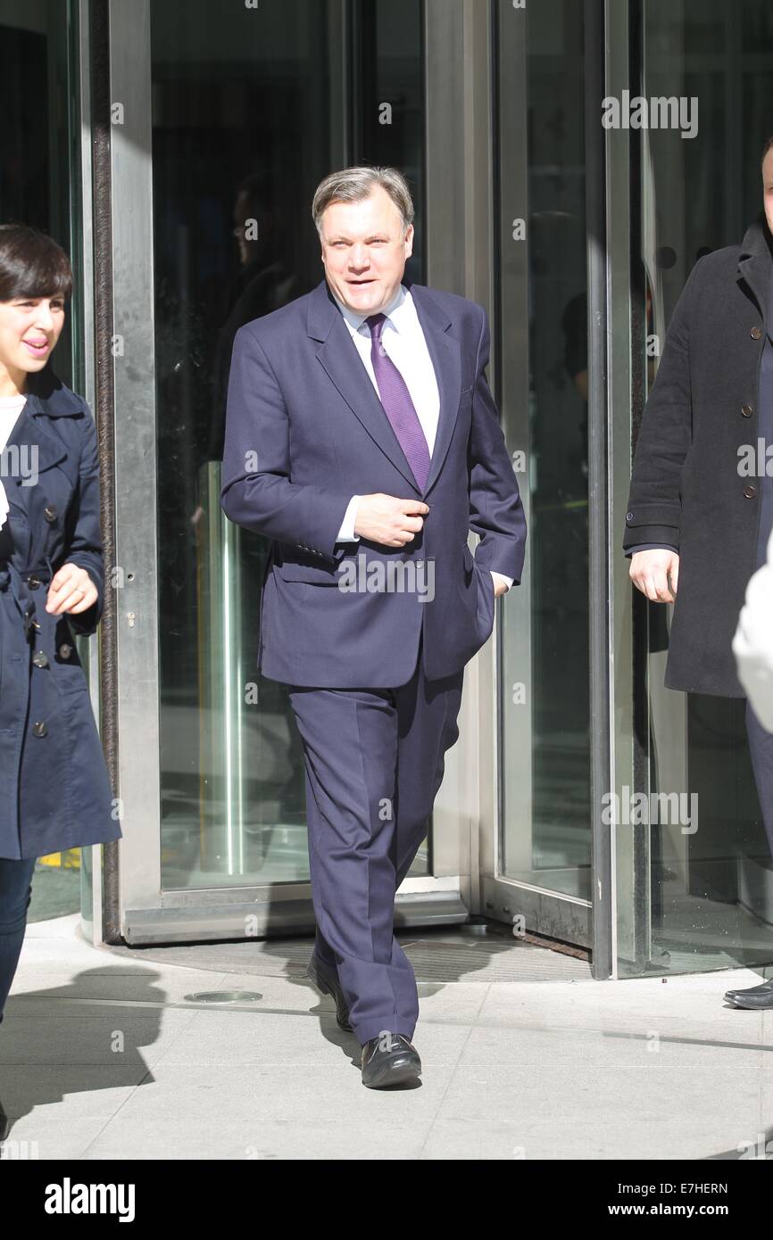 Ed Balls at BBC House Featuring: Ed Balls Where: London, United Kingdom ...