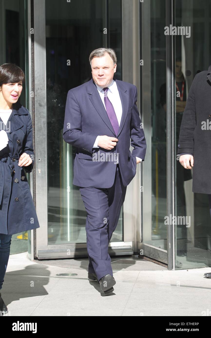 Ed Balls at BBC House Featuring: Ed Balls Where: London, United Kingdom ...