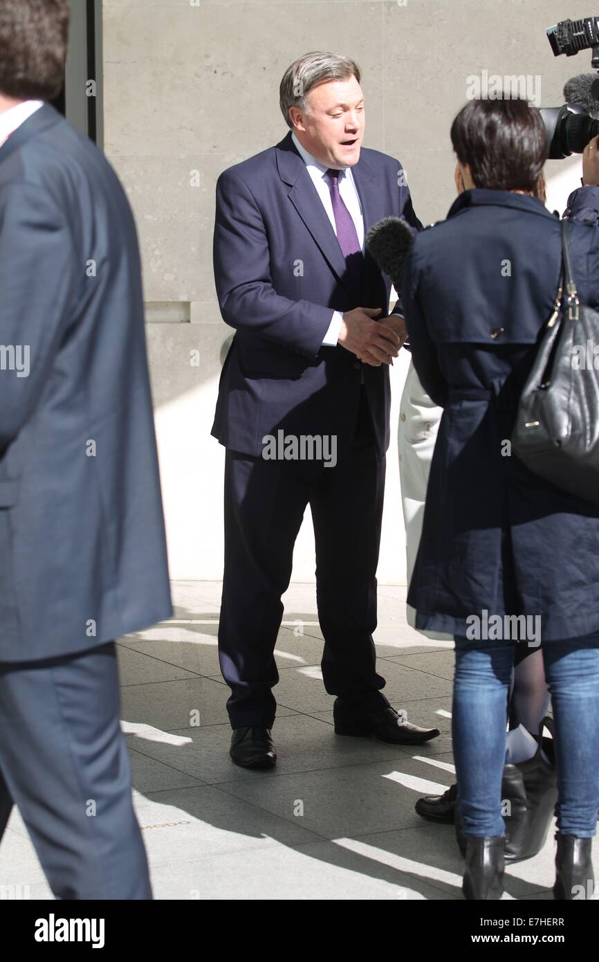 Ed Balls at BBC House Featuring: Ed Balls Where: London, United Kingdom ...