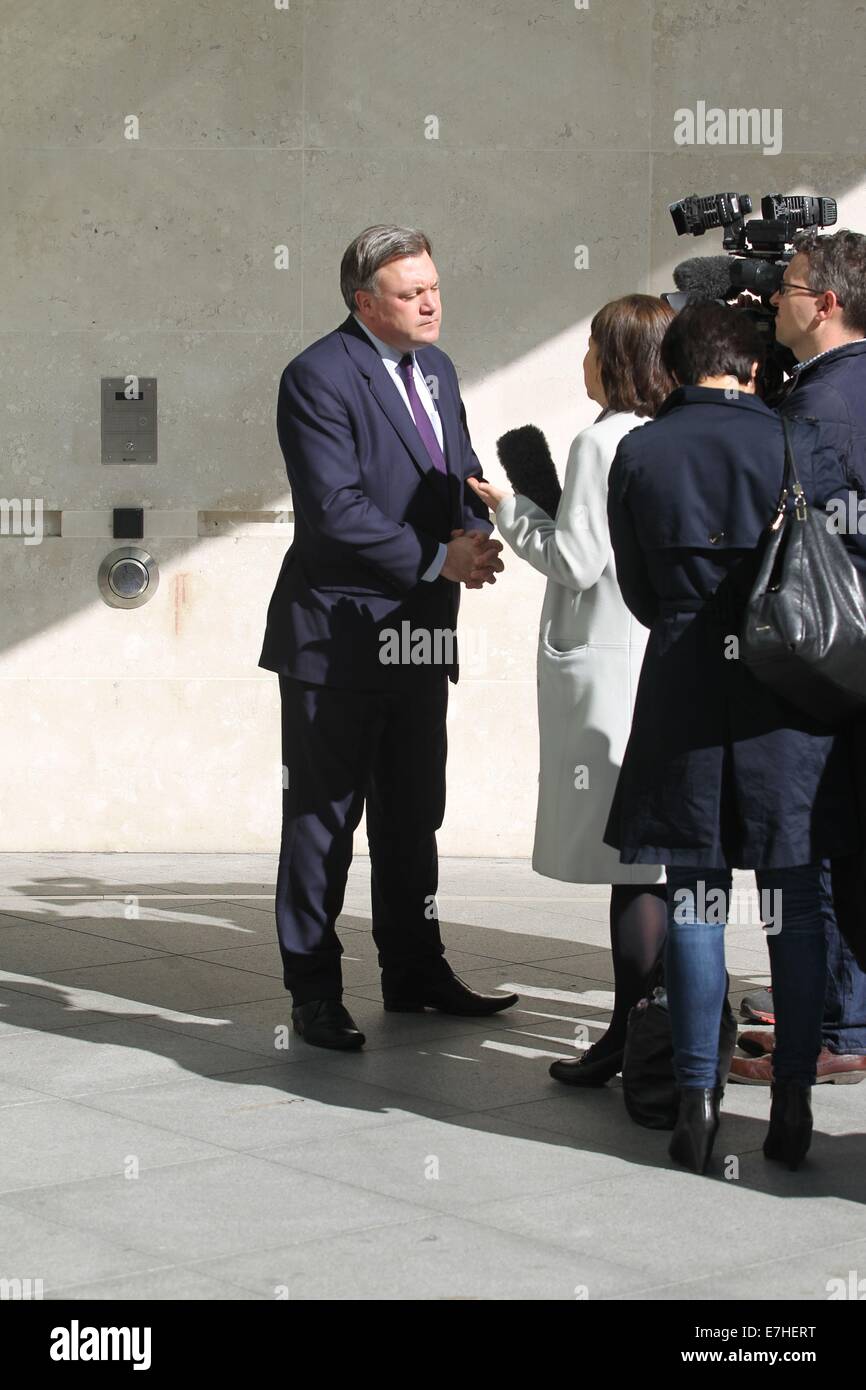 Ed Balls at BBC House Featuring: Ed Balls Where: London, United Kingdom ...