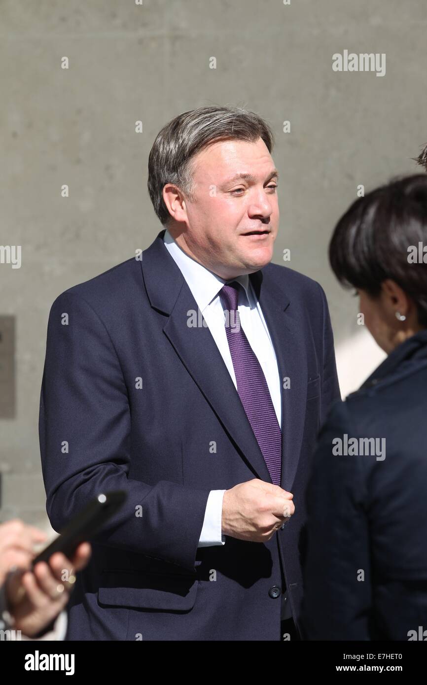 Ed Balls at BBC House Featuring: Ed Balls Where: London, United Kingdom ...