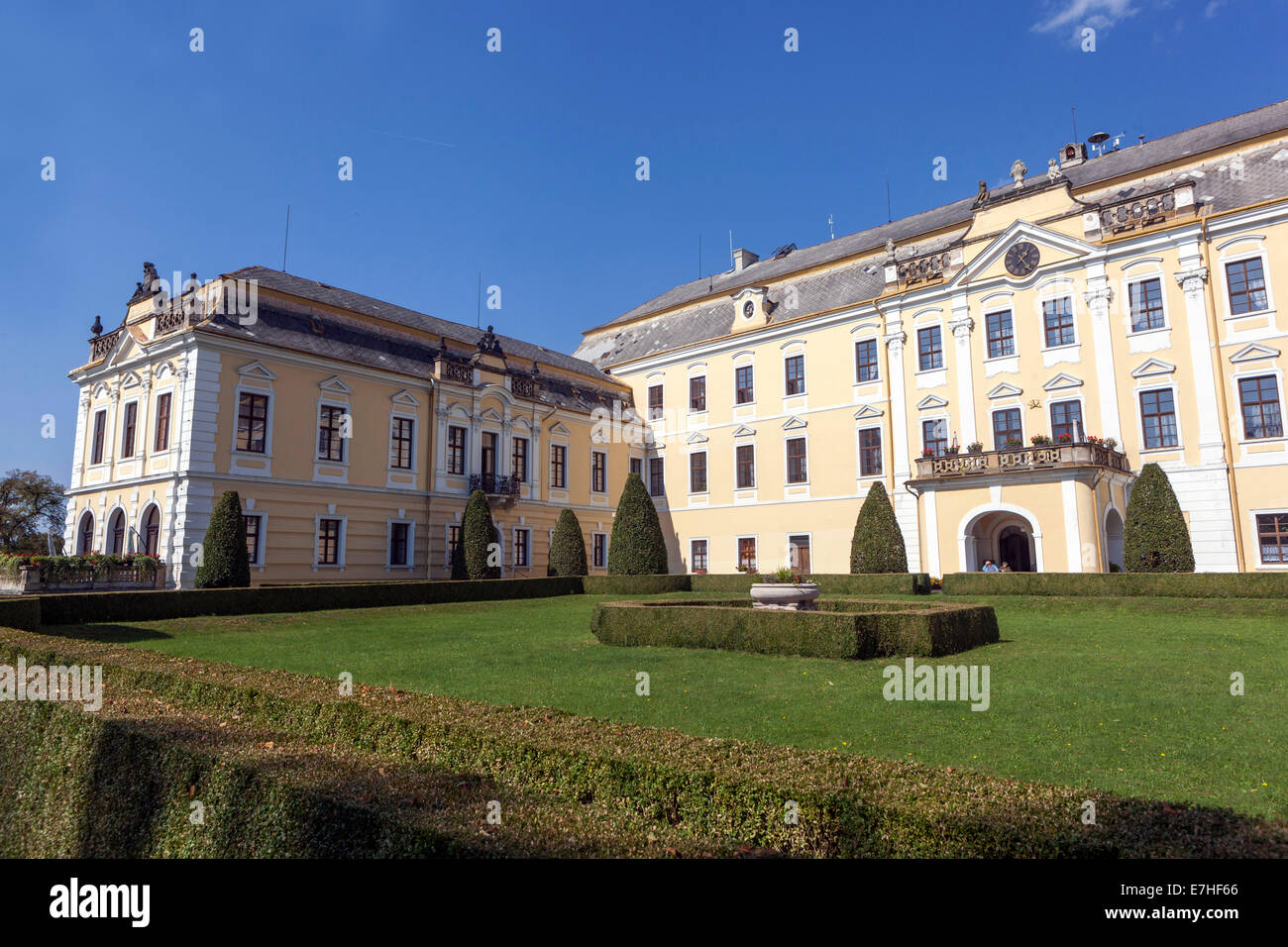 Baroque castle, Lysa Nad Labem, Czech Republic Stock Photo - Alamy