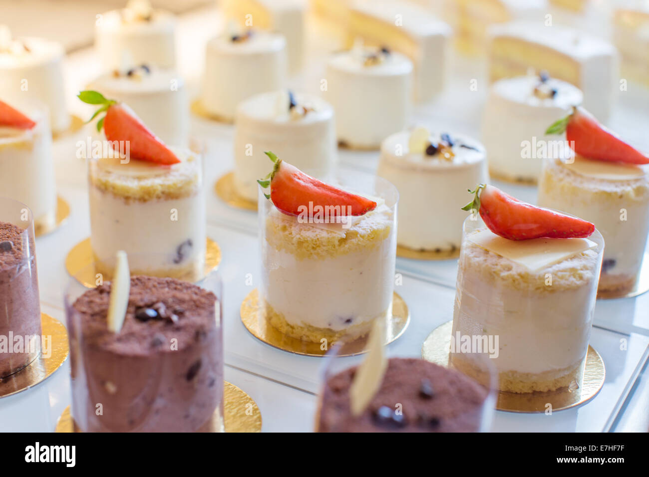Dessert buffet with strawberries Stock Photo - Alamy