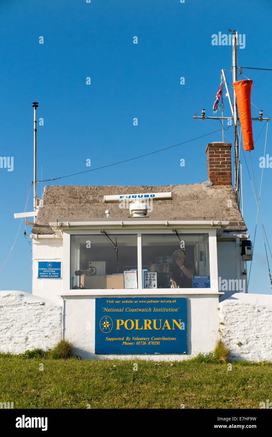 Polruan Coast Guard lookout station (keeps watch over the sea at the ...