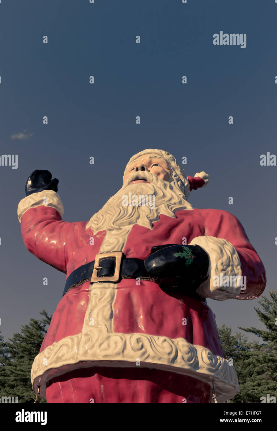 A giant fiberglass statue of Santa Claus Stock Photo - Alamy