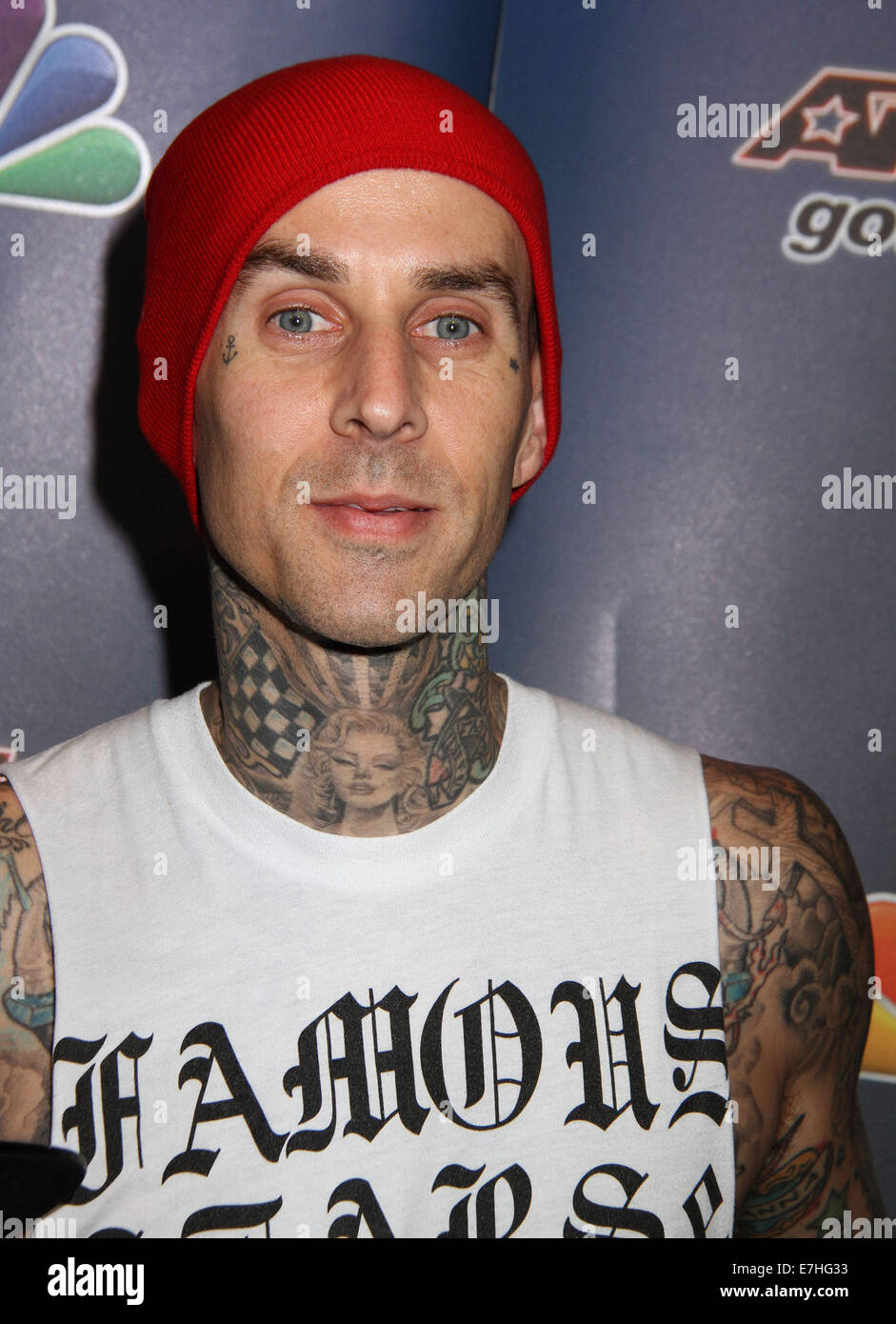 New York, New York, USA. 17th Sep, 2014. Drummer TRAVIS BARKER from ...