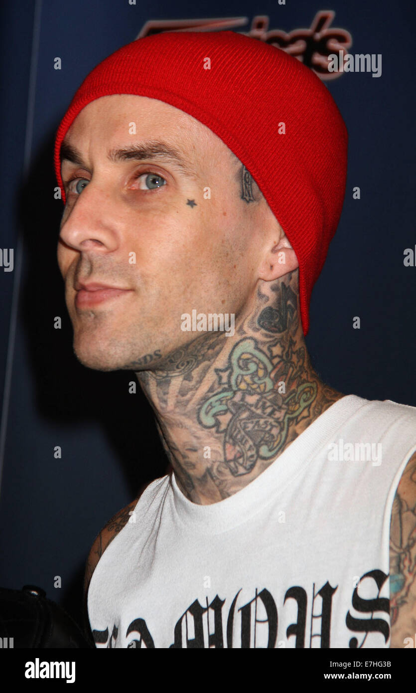 New York, New York, USA. 17th Sep, 2014. Drummer TRAVIS BARKER from ...