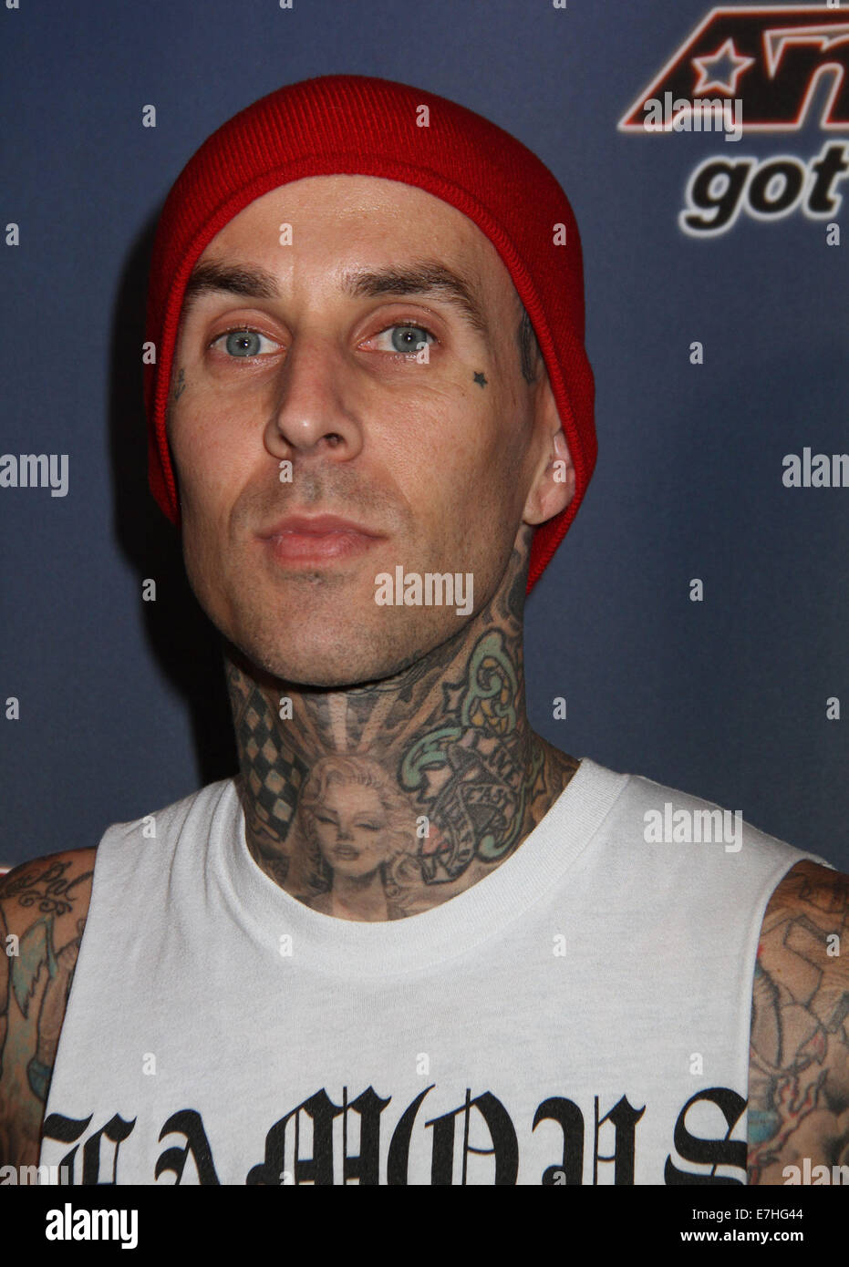 New York, New York, USA. 17th Sep, 2014. Drummer TRAVIS BARKER from ...
